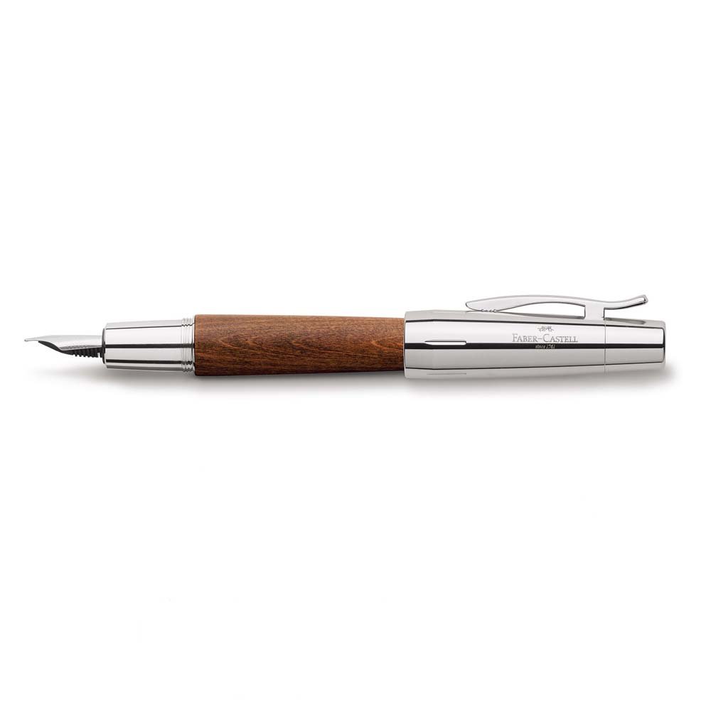 Faber-Castell E-Motion Wood Brown Fountain pen | Appelboom.com