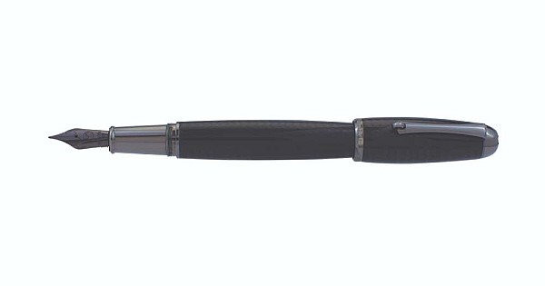 Monteverde Super Mega Carbon Fiber & Gunmetal Fountain Pen - Vulpen ...
