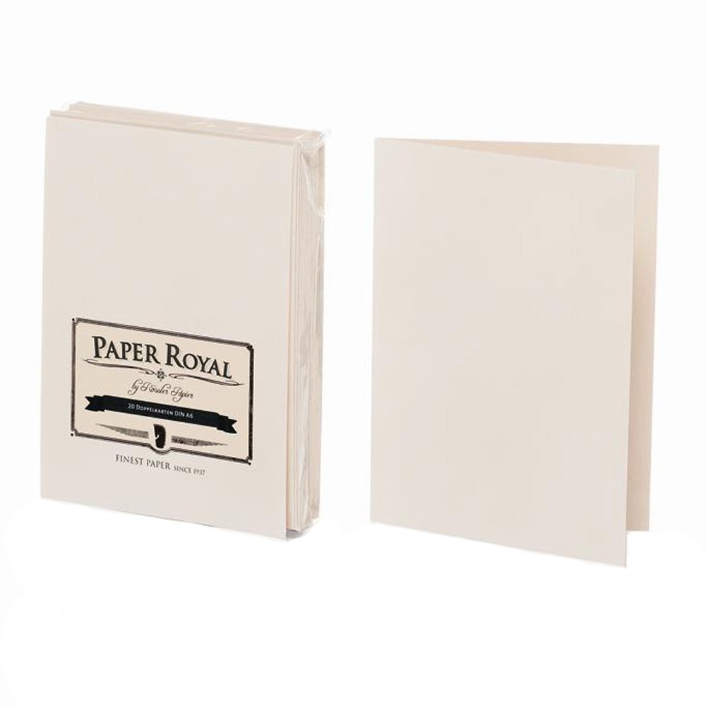 Rössler Papier Paper Royal Chamois A6 Double Card per 20 Sheets ...