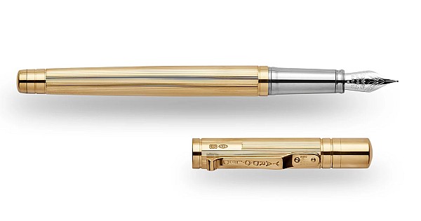 Yard O Led The Pinstripe 72 Gold Vermeil Standard Fountain Pen - Vulpen ...