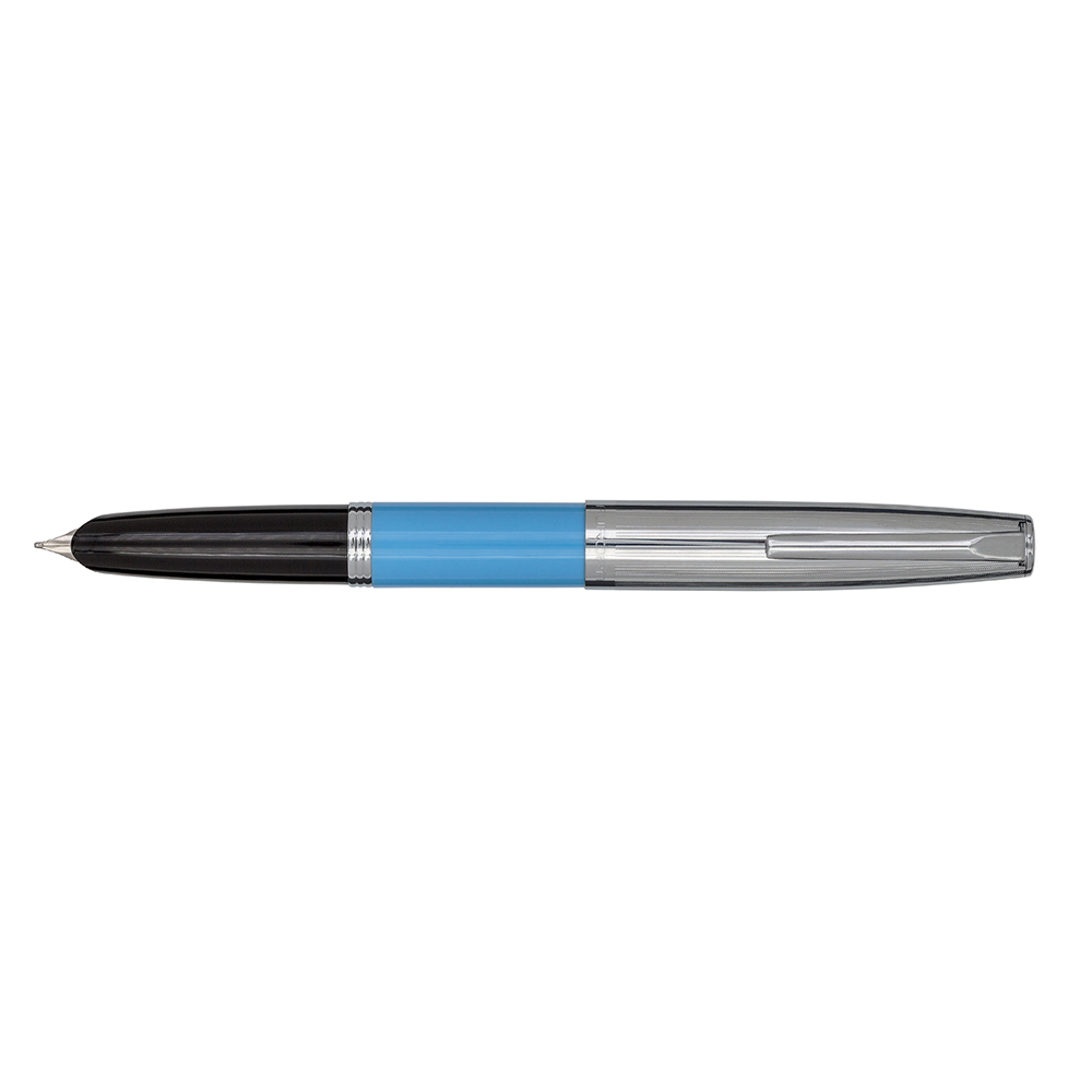 Aurora Duo Cart Light Blue and Chrome Fountain pen - Vulpen / Fountain ...