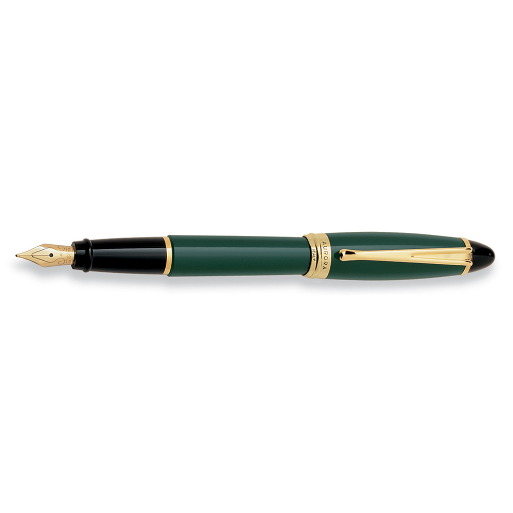 Aurora Ipsilon Resin Green GT Fountain pen - Vulpen / Fountain pen ...