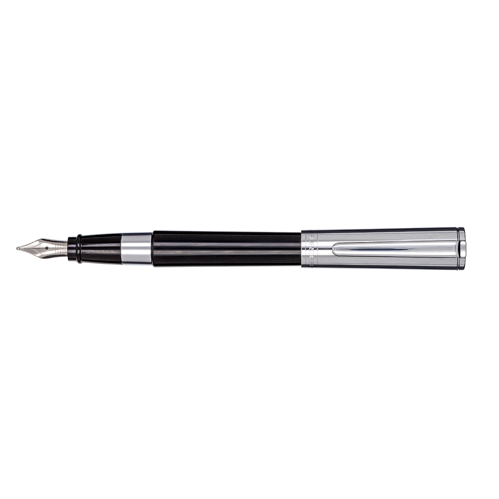 Aurora TU Black and Chrome Fountain pen - Vulpen / Fountain pen ...