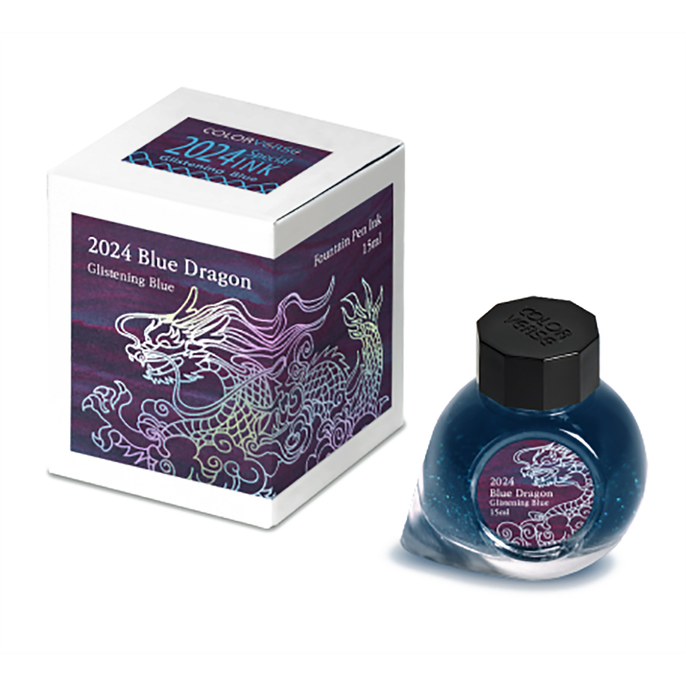 Colorverse 2024 Blue Dragon Glistening Blue 15 ml. Botella de Tinta ...