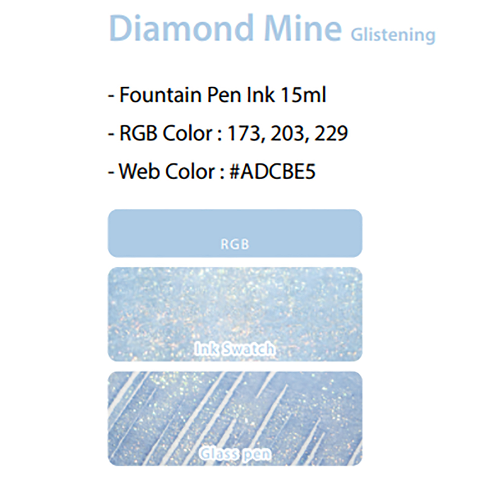 Colorverse Diamond Mine Glistening USA Special 15 ml. Ink Bottle - Inkt ...