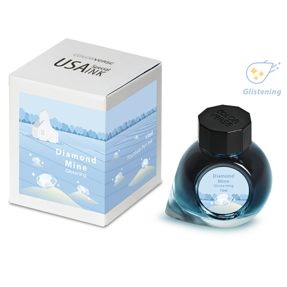 Colorverse Diamond Mine Glistening USA Special 15 ml. Ink Bottle - Inkt ...