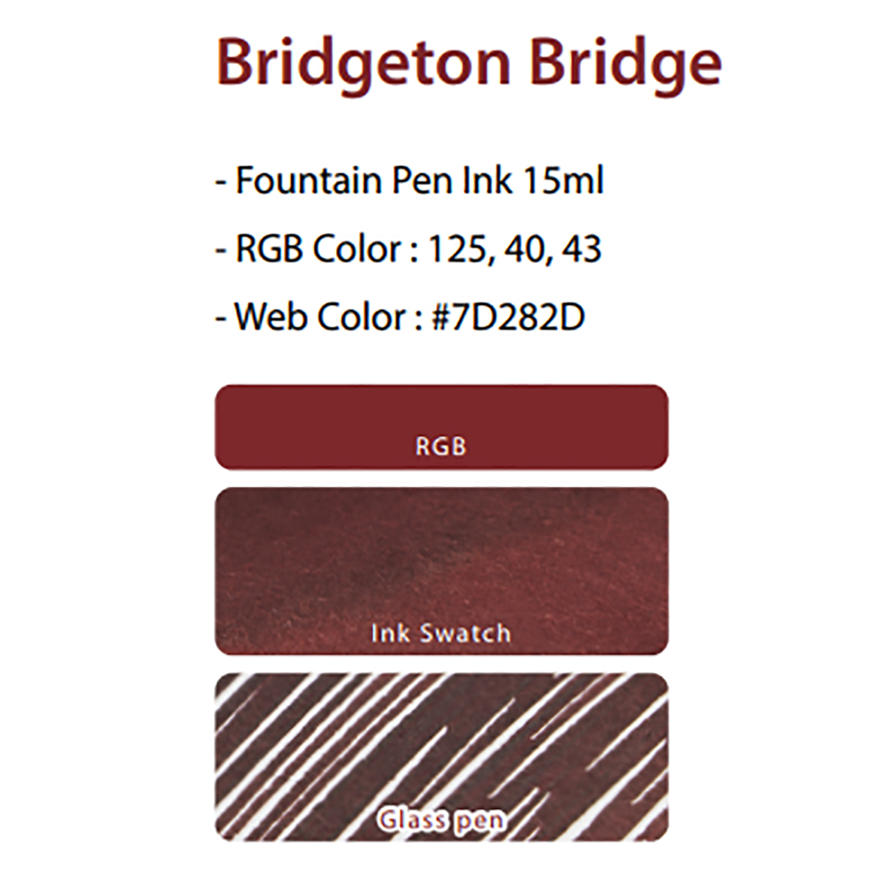 Colorverse Bridgeton Bridge USA Special 15 ml. Ink Bottle - Inkt / Ink ...