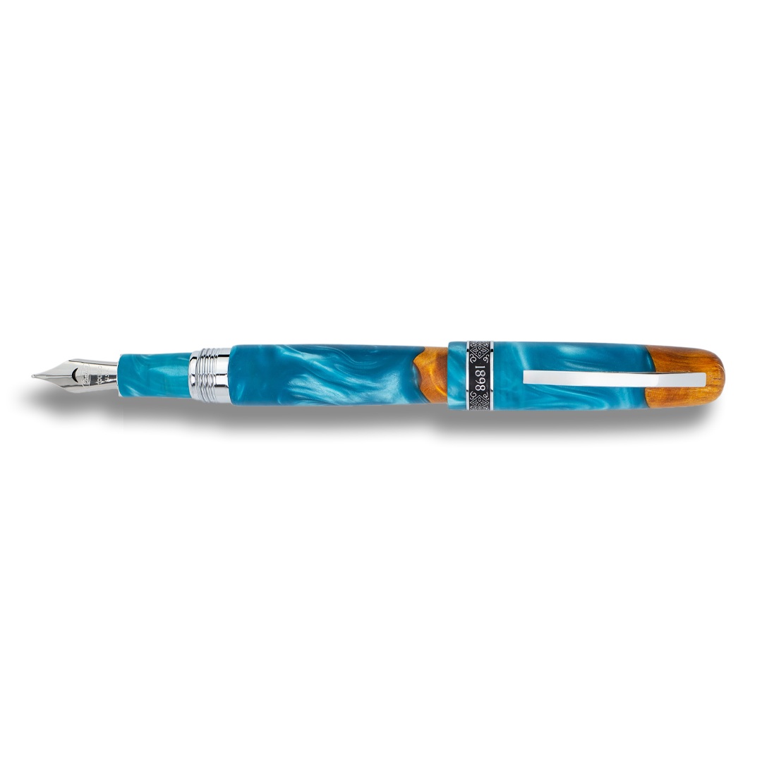 Conklin 1898 Spectra Fusion Blue ST Caneta de tinta permanente - Vulpen ...