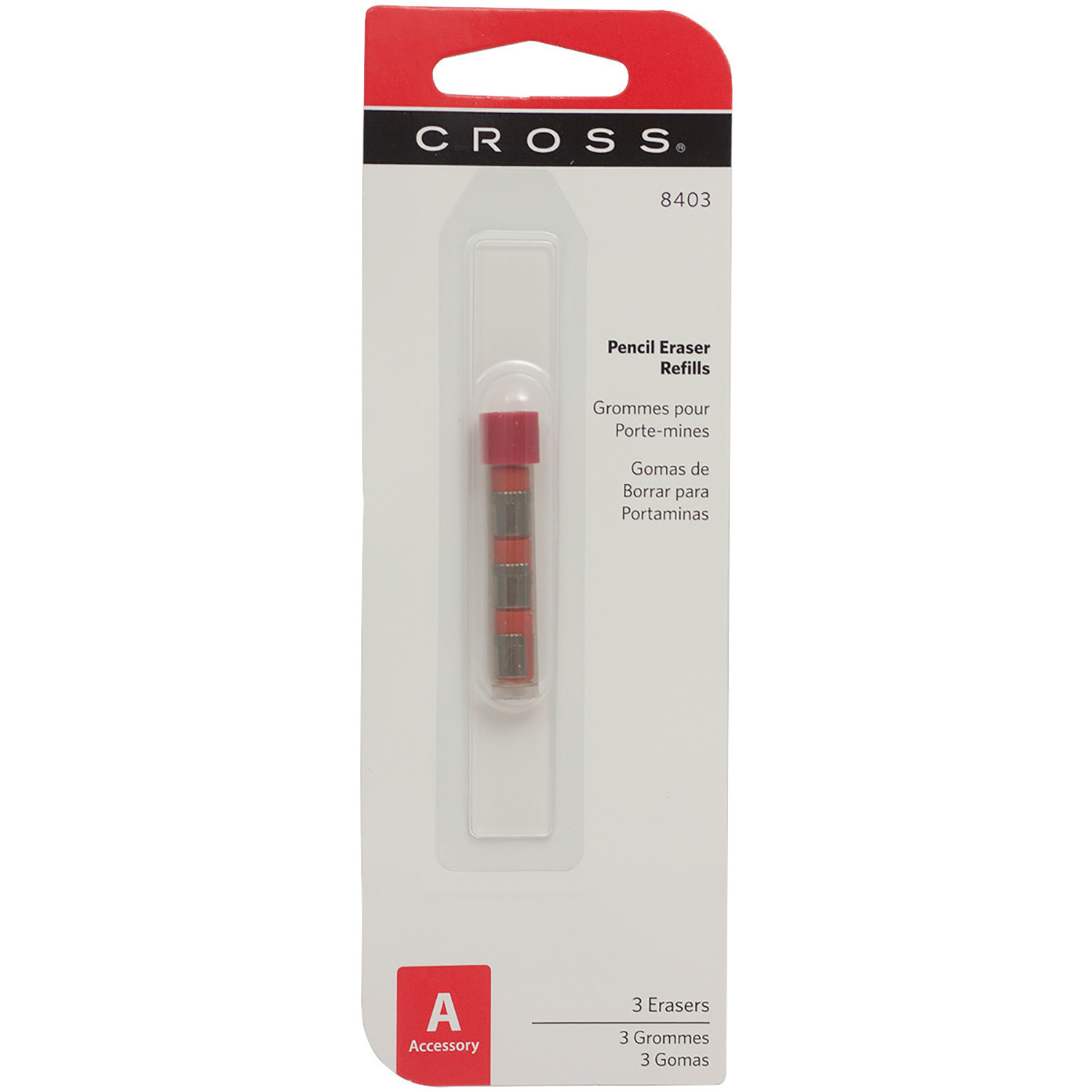 Cross 8403 Red Eraser Refill - Pencil Eraser refill | Appelboom.com