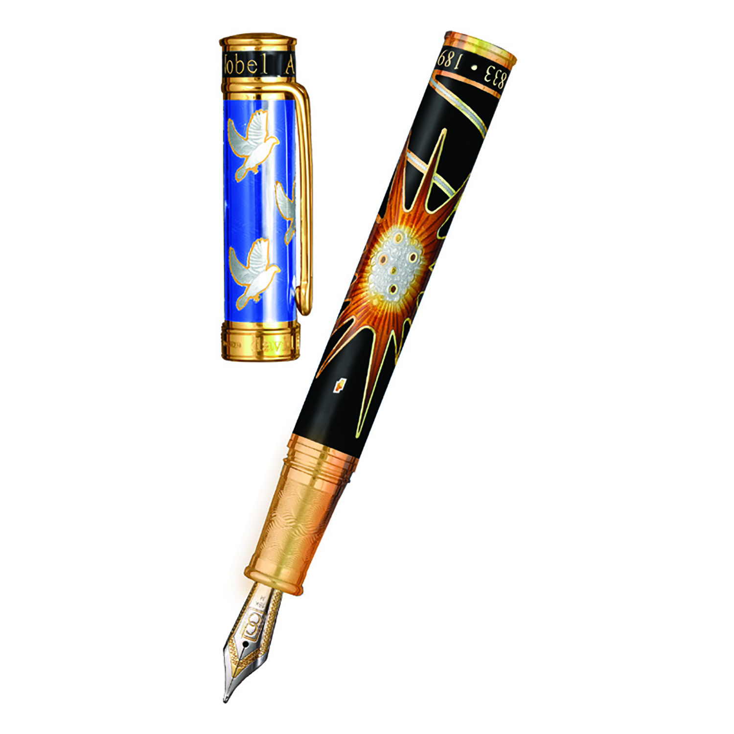 David Oscarson Alfred Bernhard Nobel Blue GT Fountain pen - Vulpen ...