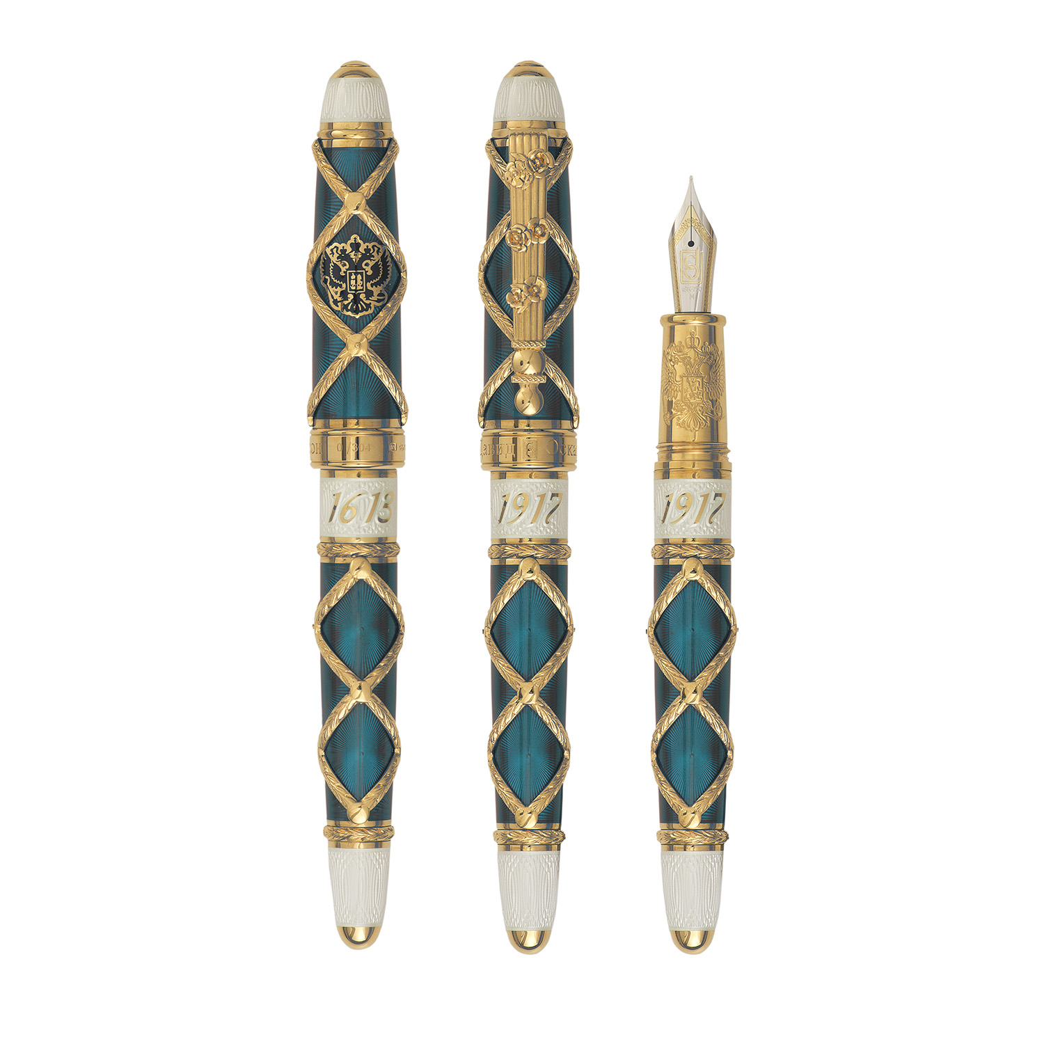David Oscarson Russian Imperial Turquoise GT Fountain pen - Vulpen ...