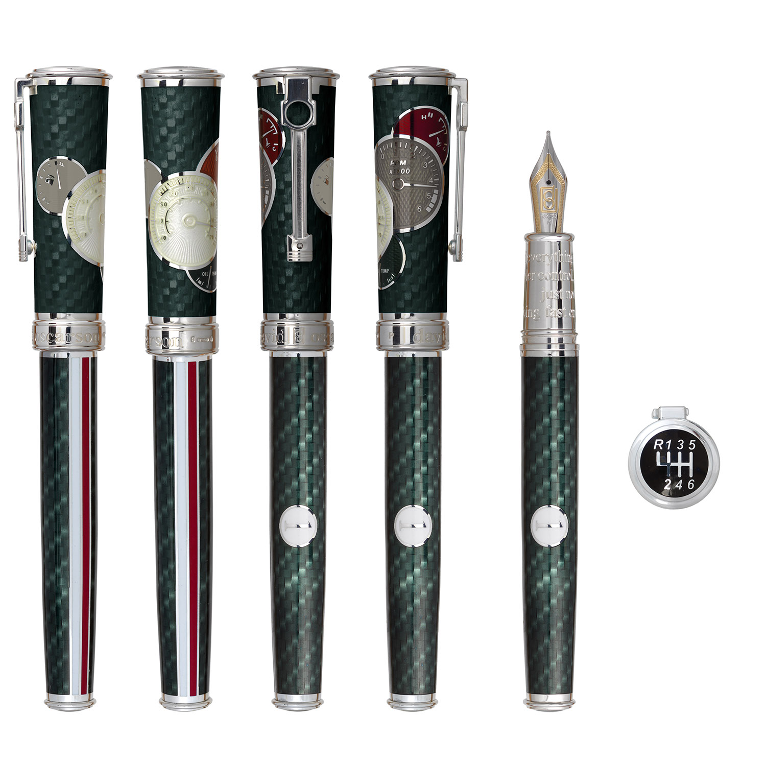 David Oscarson Take it to the Limit Monochromatic Carbon Black Fountain ...