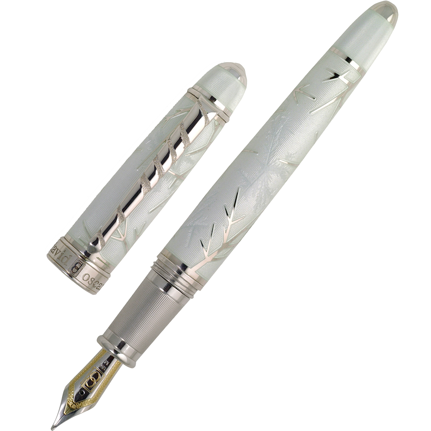 David Oscarson Winter White Fountain pen - Vulpen / Fountain pen ...