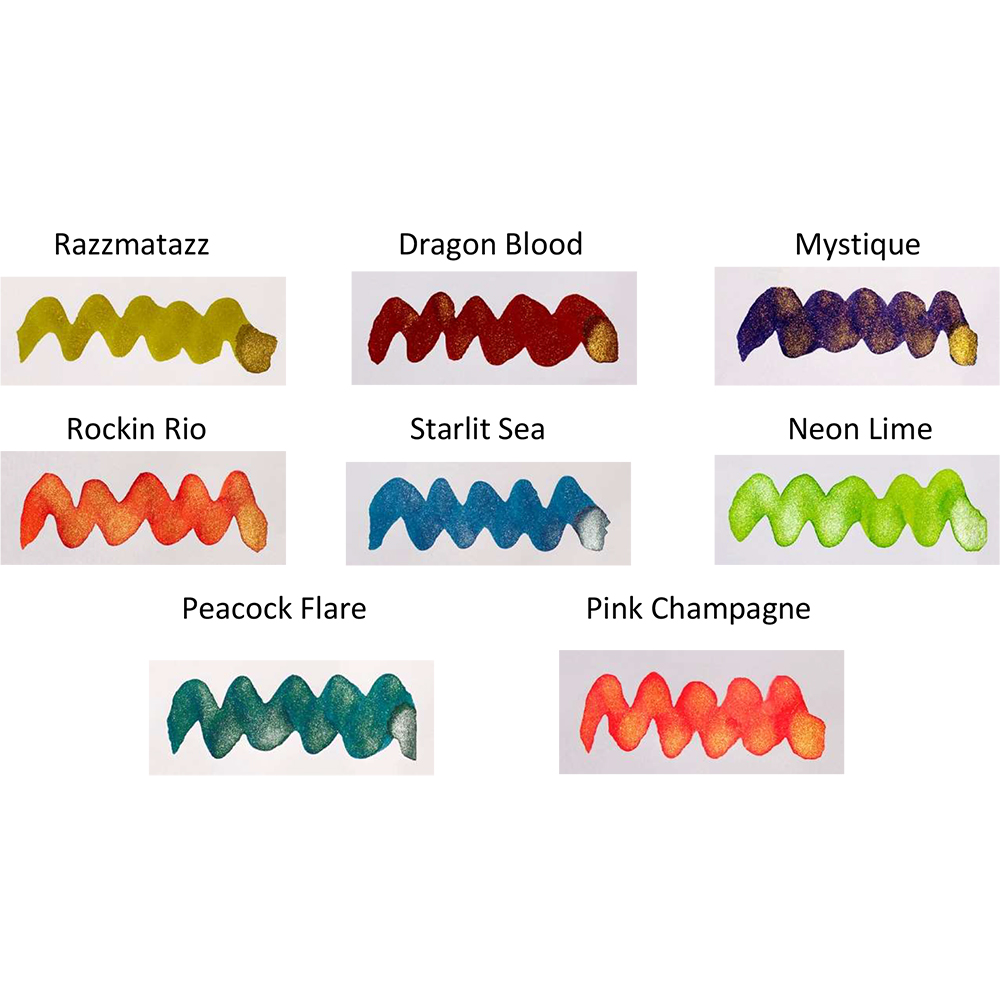 Diamine Shimmering Ink - Ink Bottle (40 colors) - Inkt / Ink ...