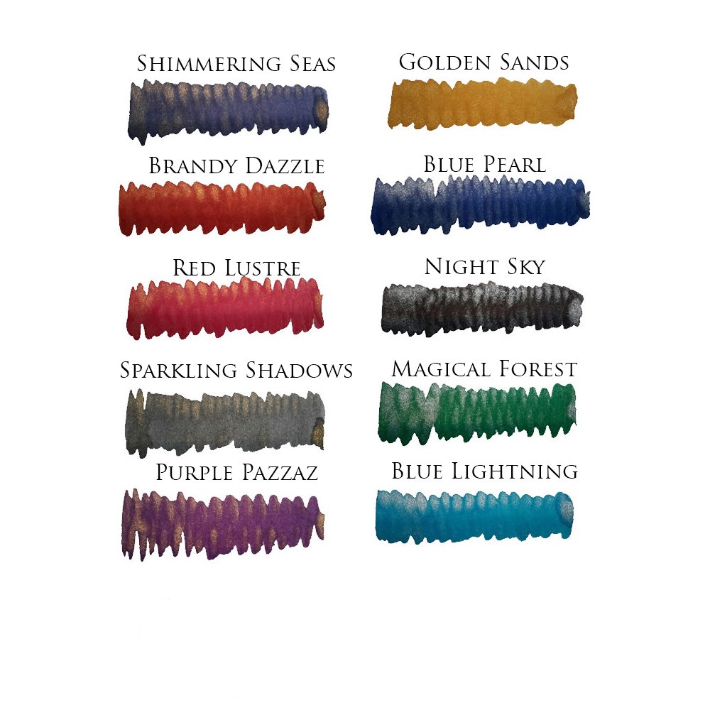 Diamine Shimmering Ink - Ink Bottle (40 colors) - Inkt / Ink ...