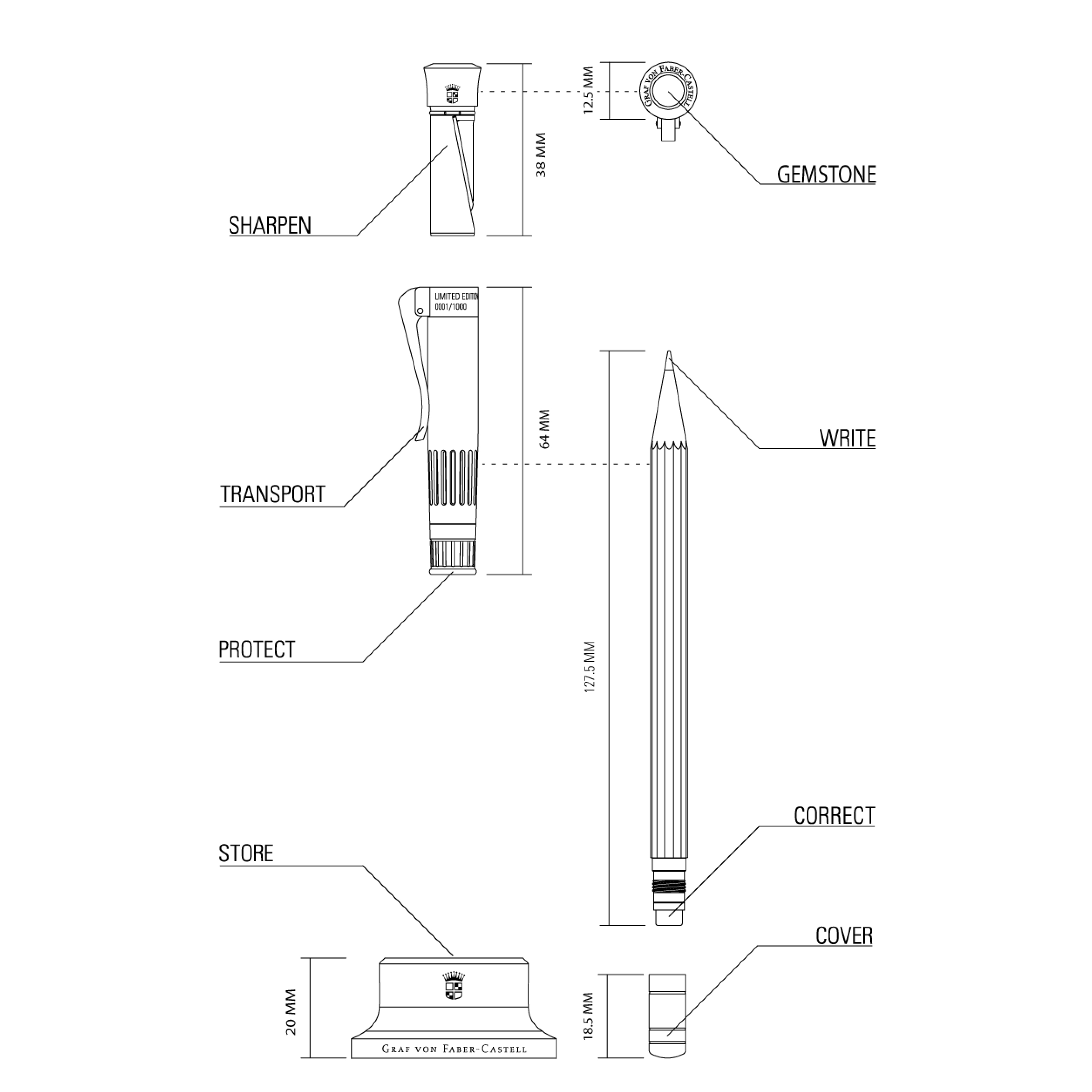 Graf von Faber-Castell Perfect Pencil Project Stellar LE Pencil ...