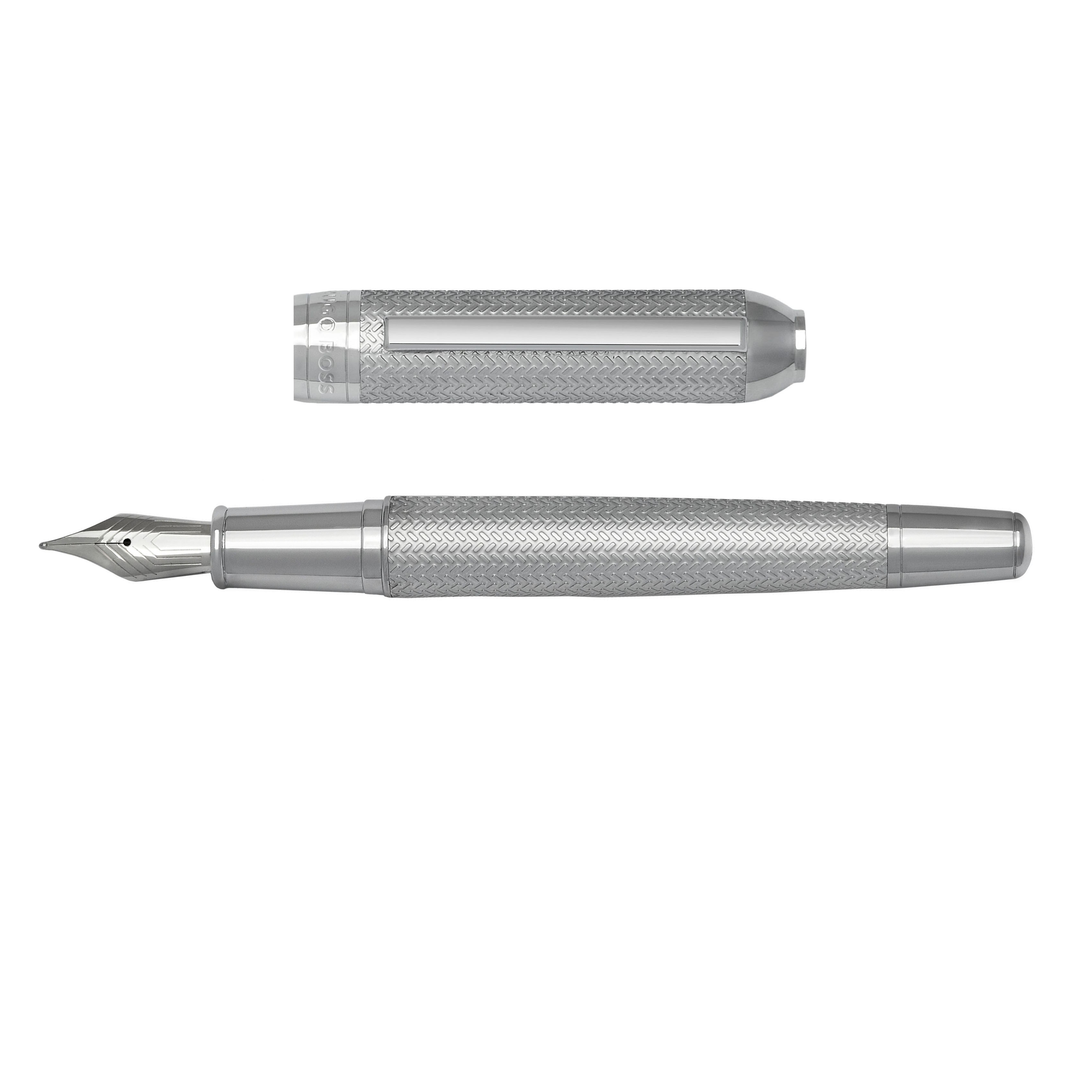 Hugo Boss Elemental Silver Fountain pen - Vulpen / Fountain pen ...