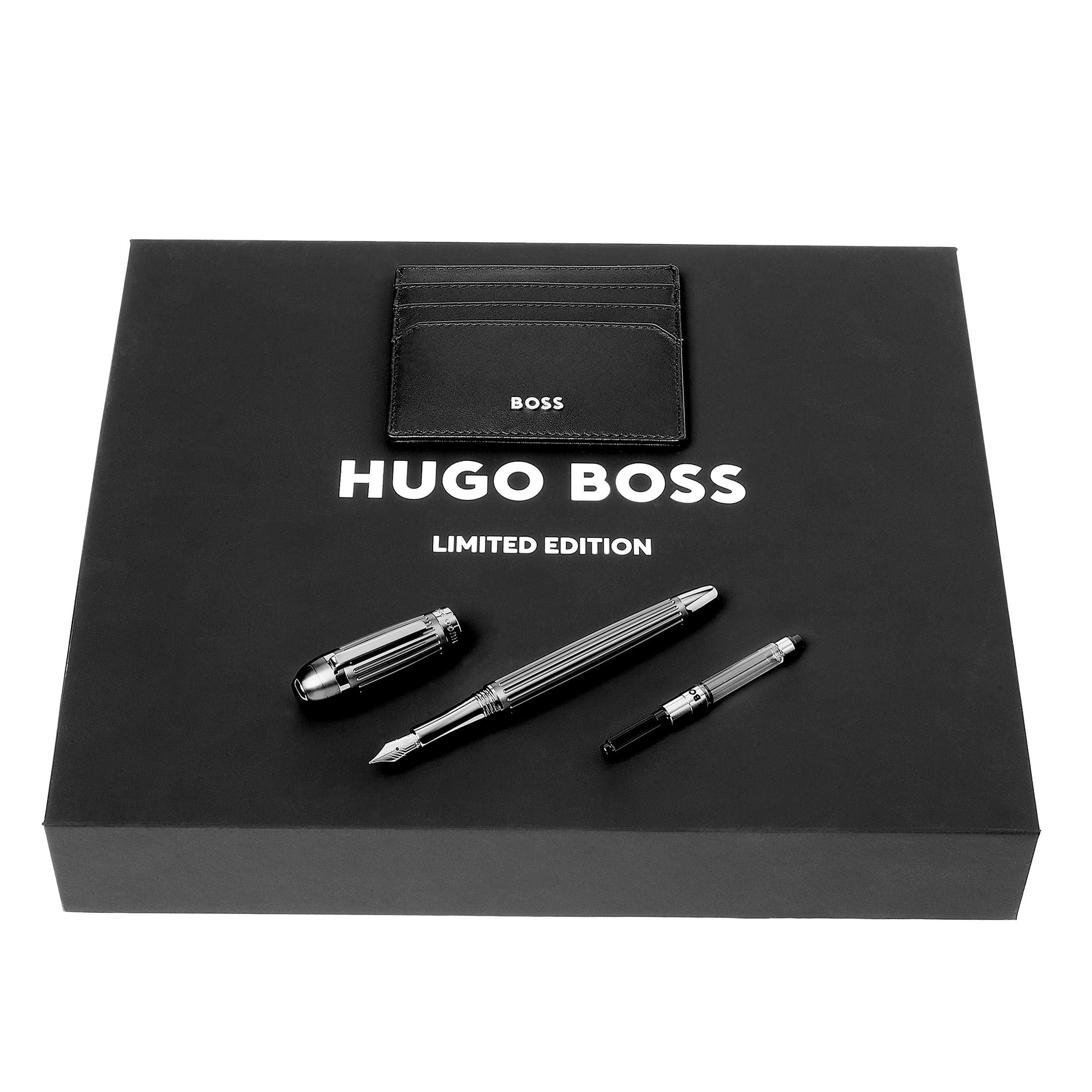 Hugo Boss Arc Futurist Gunmetal Fountain pen - Vulpen / Fountain pen ...