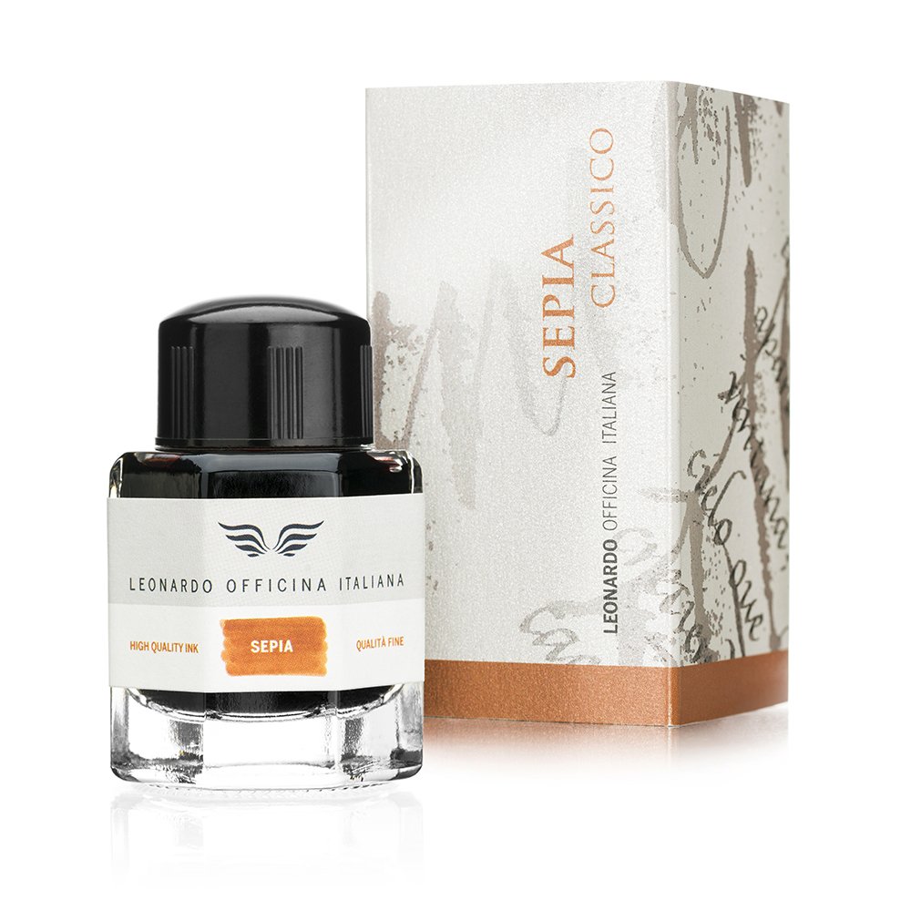 Leonardo Sepia Classico Ink - Ink Bottle - Inkt / Ink | Appelboom.com