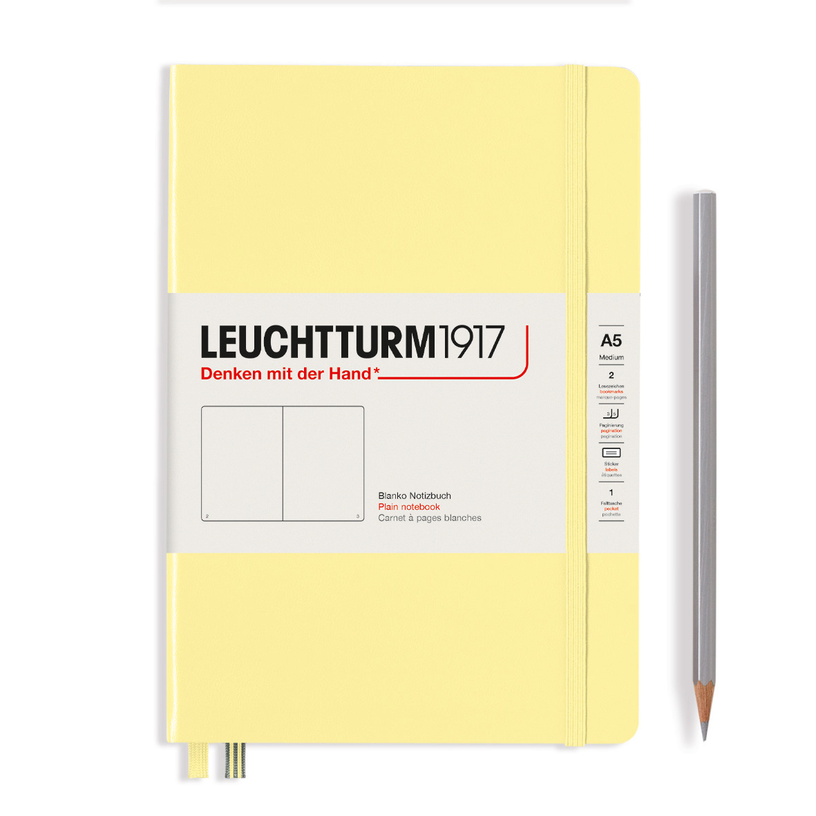 Leuchtturm1917 Notebook Medium A5 Vanilla - Notebook | Appelboom.com