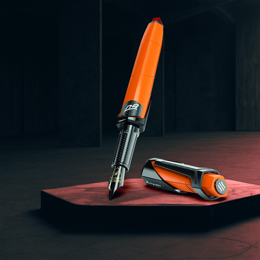 Montegrappa Automobili Lamborghini 60° Arancio Apodis Fountain pen ...