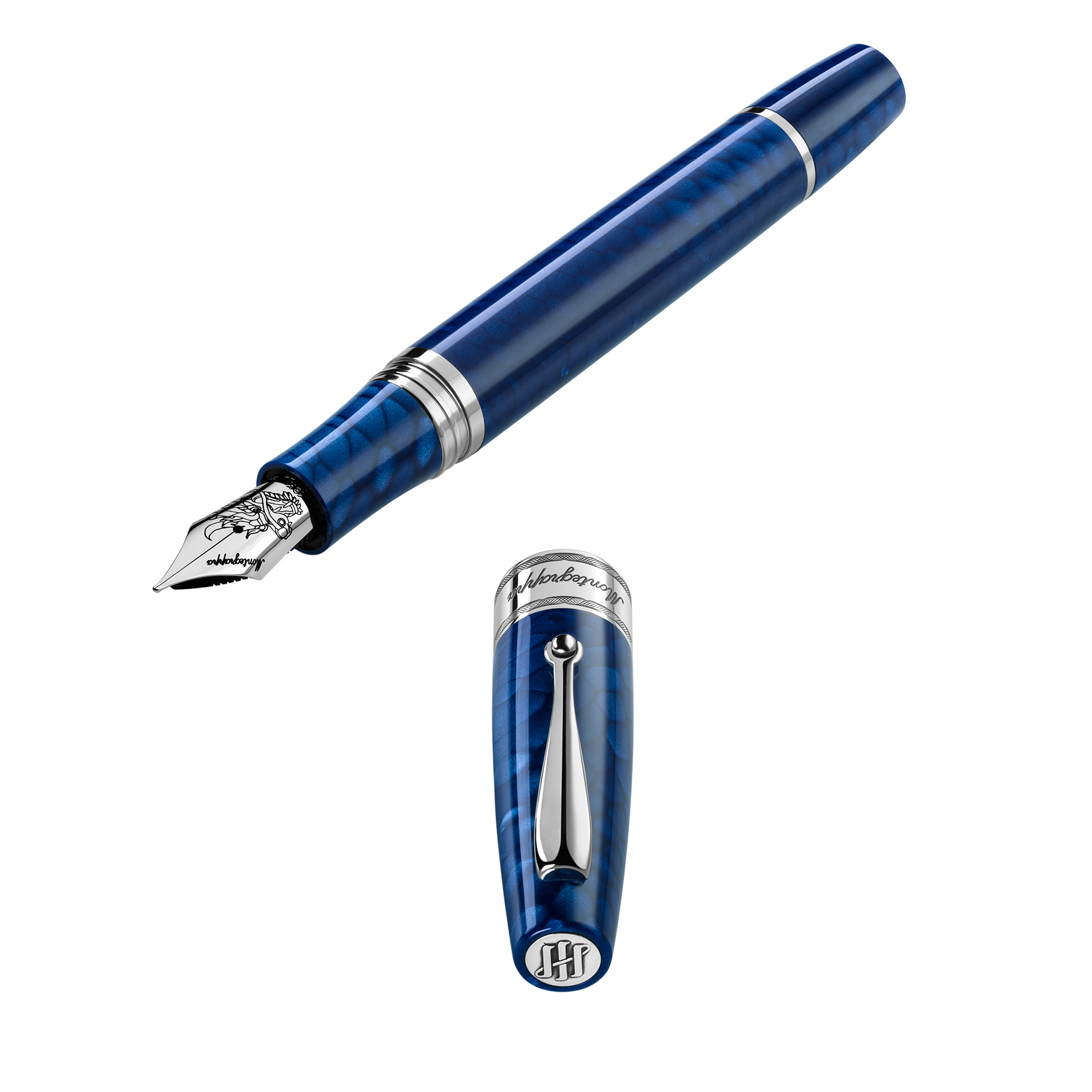 Montegrappa Regal Year Of The Dragon Laguna Blue LE Fountain Pen ...