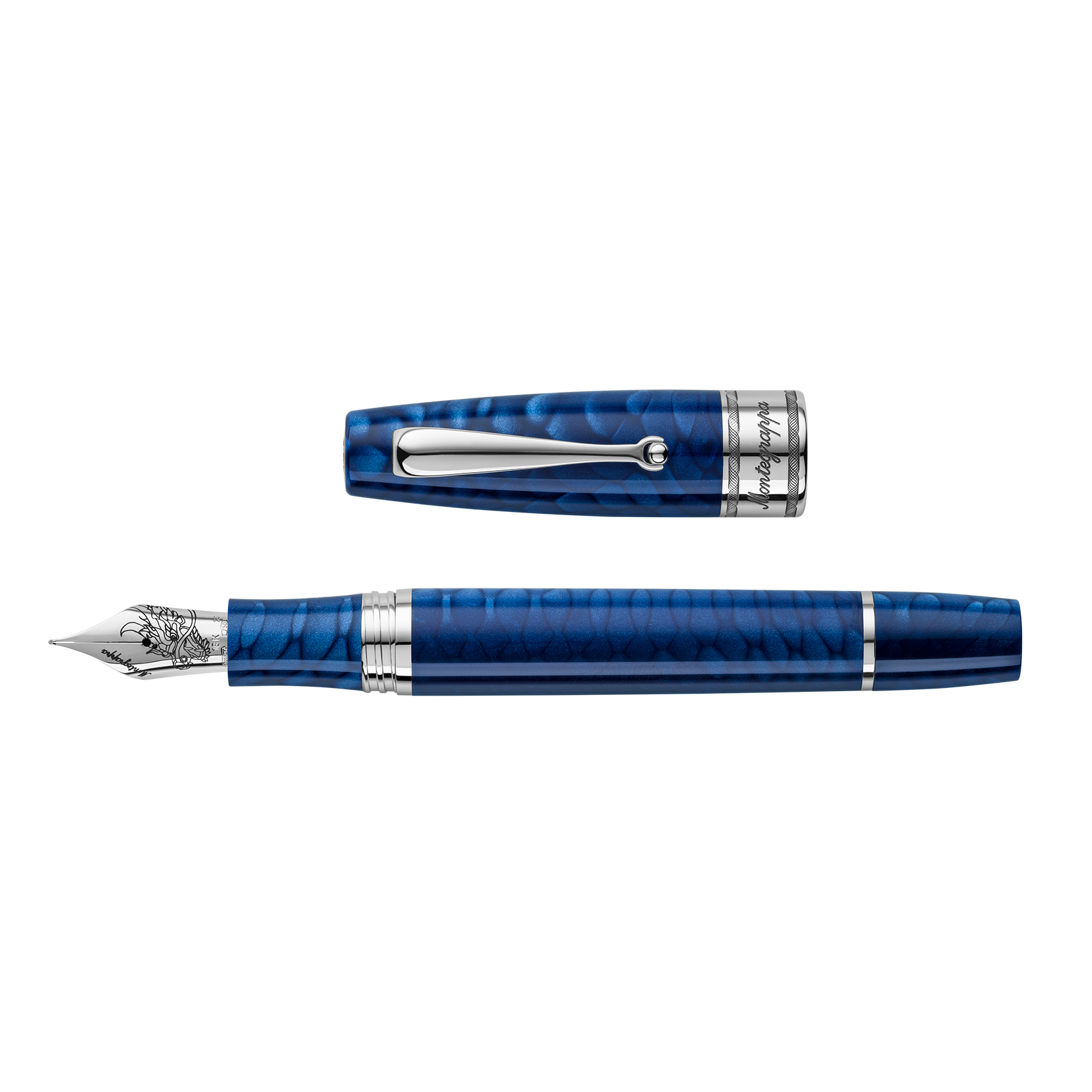 Montegrappa Regal Year Of The Dragon Laguna Blue LE Fountain Pen ...