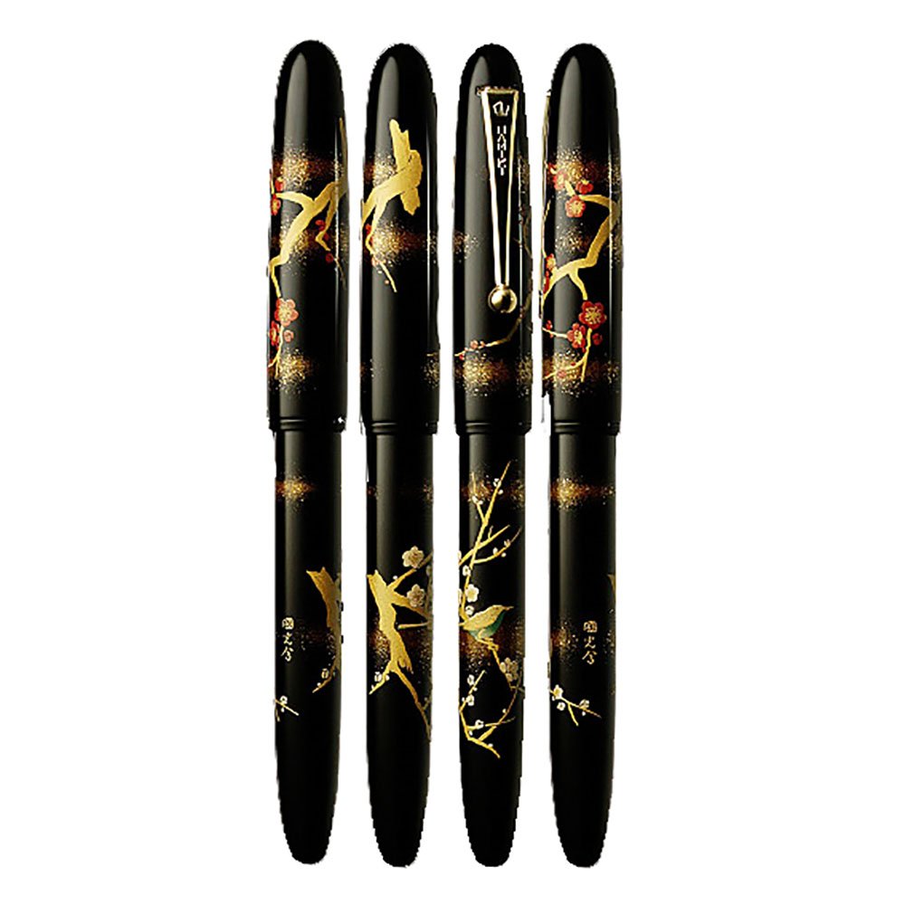 Namiki Yukari Apricot tree and brush warbler Fountain pen - Vulpen ...