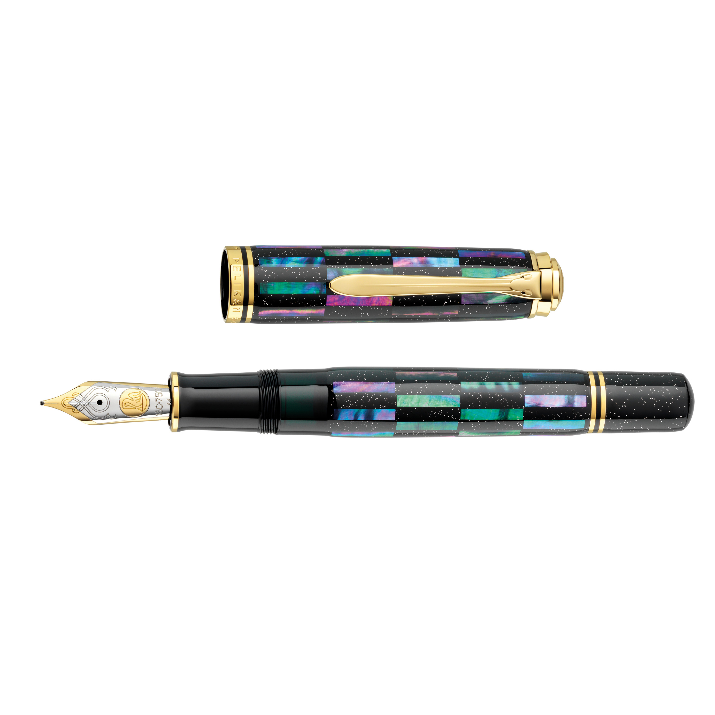 Pelikan Souverän M1000 Raden Black Infinity LE Fountain pen - Vulpen ...