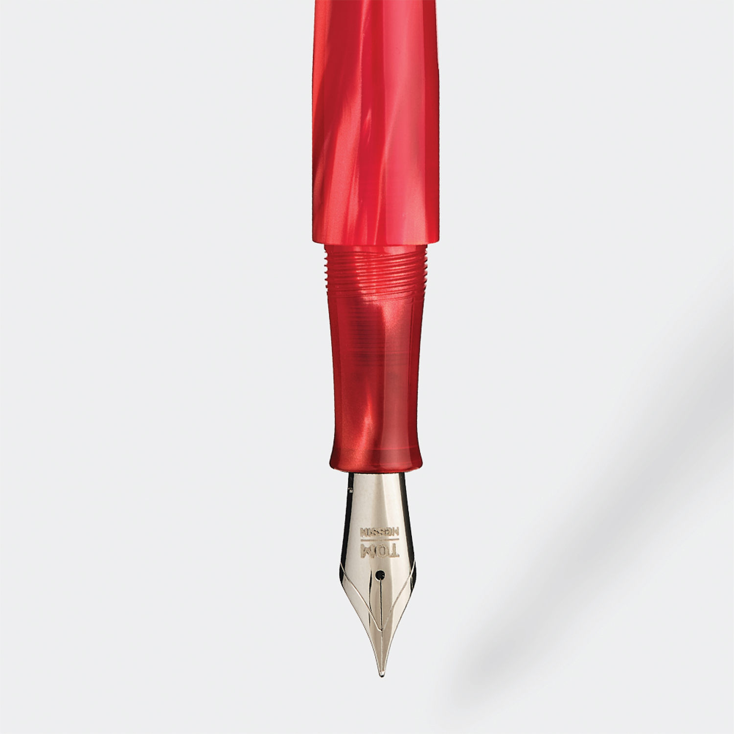 Tom Hessin Charles Collection Exhibition Red Fountain pen - Vulpen ...