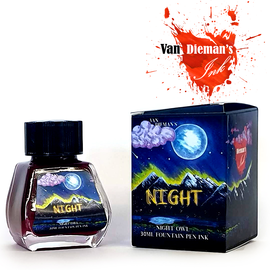 Van Dieman's Night - Night Owl 30ml Ink Bottle - Inkt / Ink | Appelboom.com